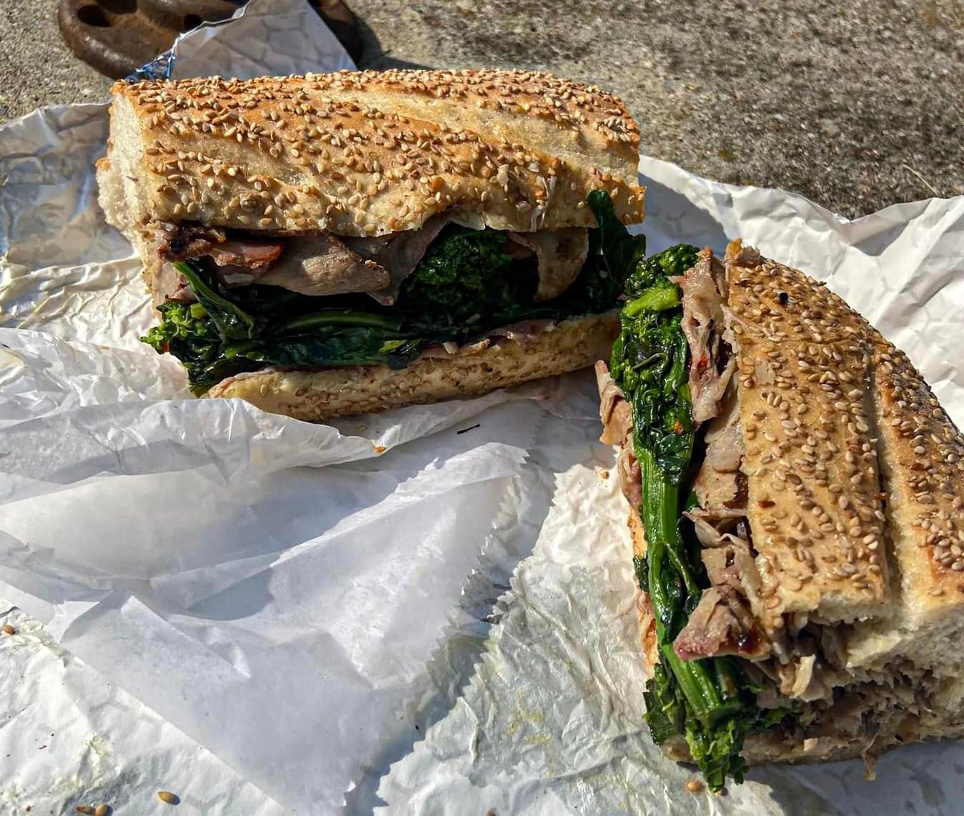 Roast Pork Sandwich With Broccoli Rabe